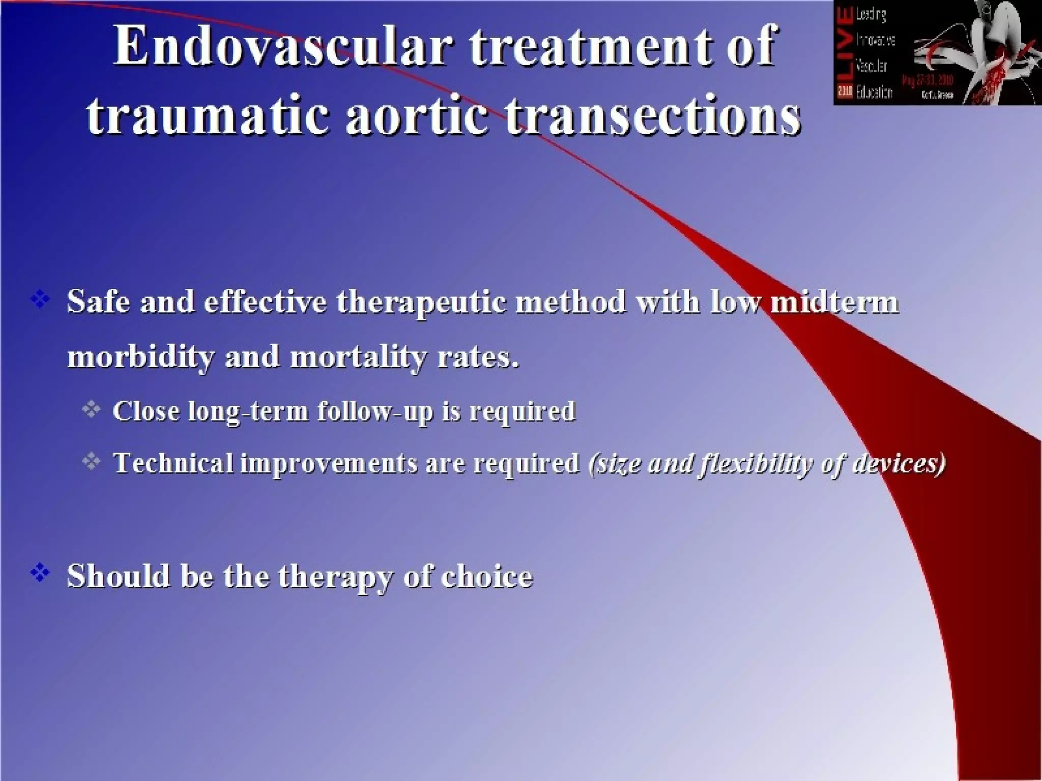 Endovascular repair of traumatic aortic transection | PPT