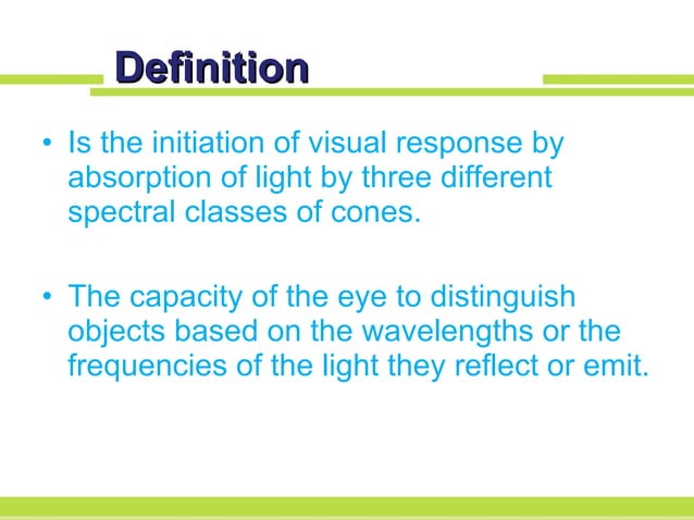 Color vision | PPT