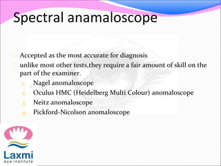 Colour vision and its clinical aspects | PPTX