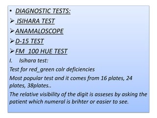 Color vision and its anomalies | PPTX