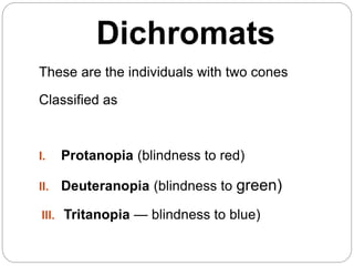 Color vision definition classification abnormalities and tests | PPT