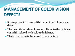 Color Vision by Atikur Rahman (dept. optometry, RIPANS) | PPTX
