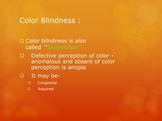 Color vision | PPTX