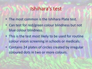 Color Vision Deficiency and Ishihara's Test | PPSX