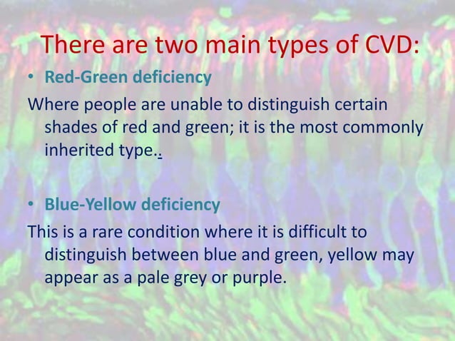 Color Vision Deficiency and Ishihara's Test | PPSX