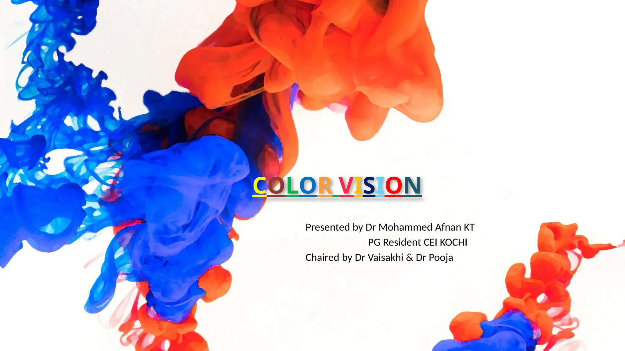 COLOR VISION AND IT'S ABNORMALITIES OPHTHALMOLOGY | PPT