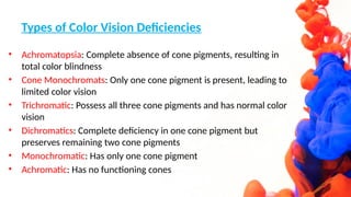 COLOR VISION AND IT'S ABNORMALITIES OPHTHALMOLOGY | PPTX