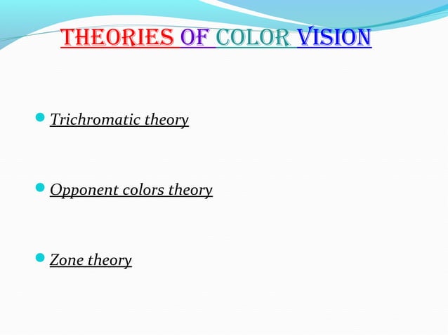 Color vision and physiological processes | PPT | Eye and Vision ...