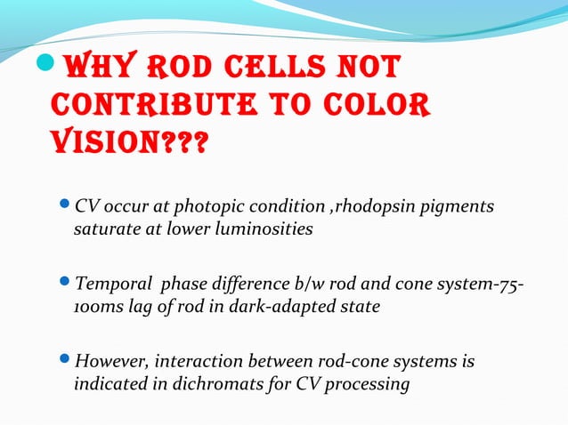Color vision and physiological processes | PPT
