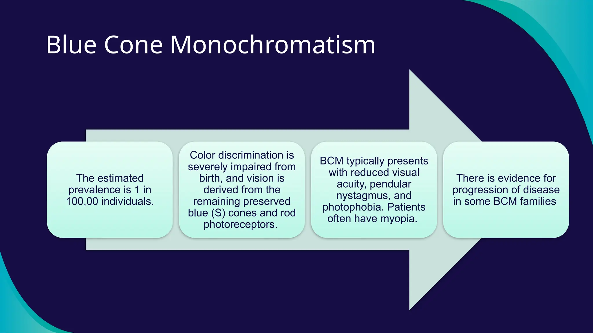 color vision congenital and stationary retinal | PPTX