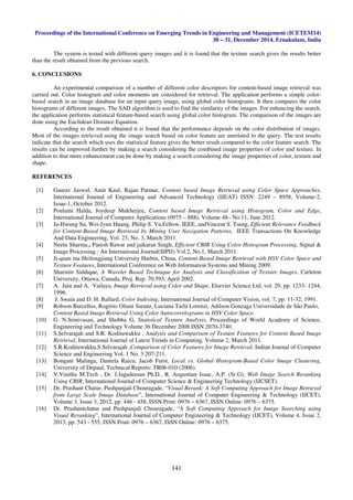 Color vs texture feature extraction and matching in visual content retrieval by using global ...