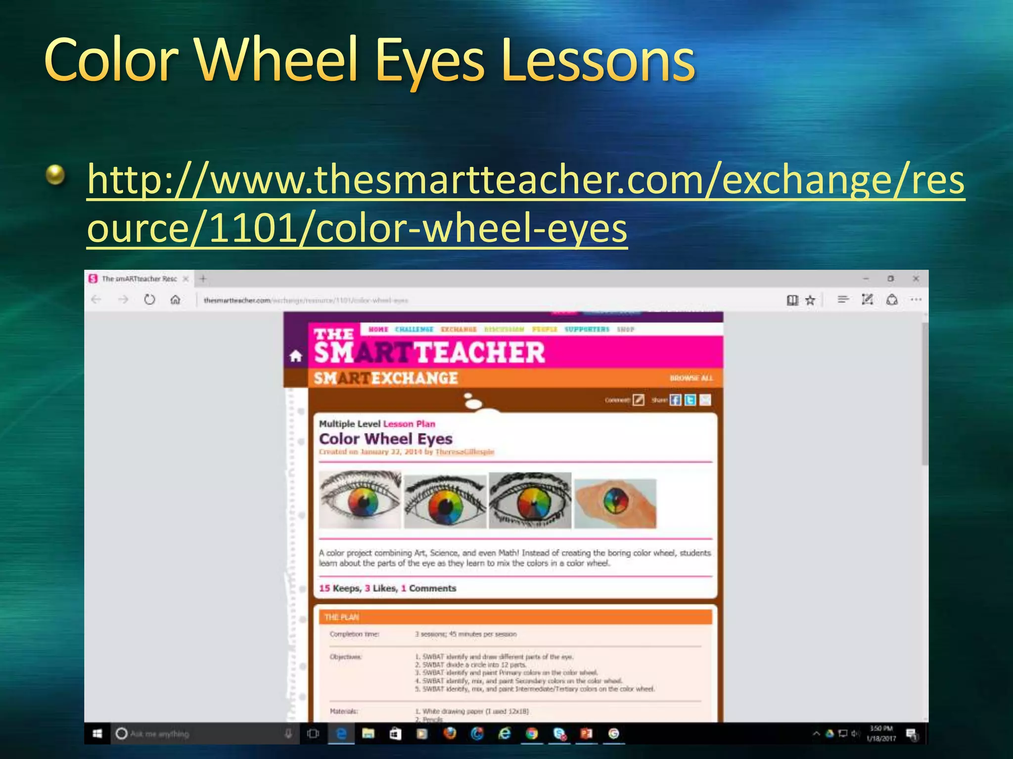 Color Wheel Eyes | PPTX