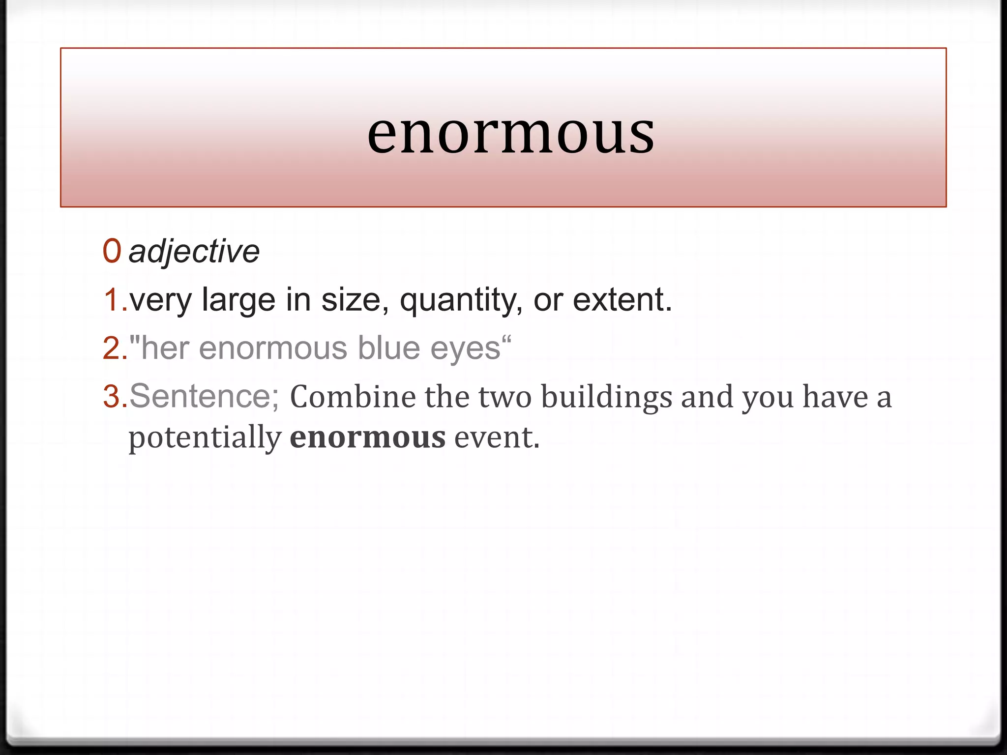 Colossal synonyms | PPTX