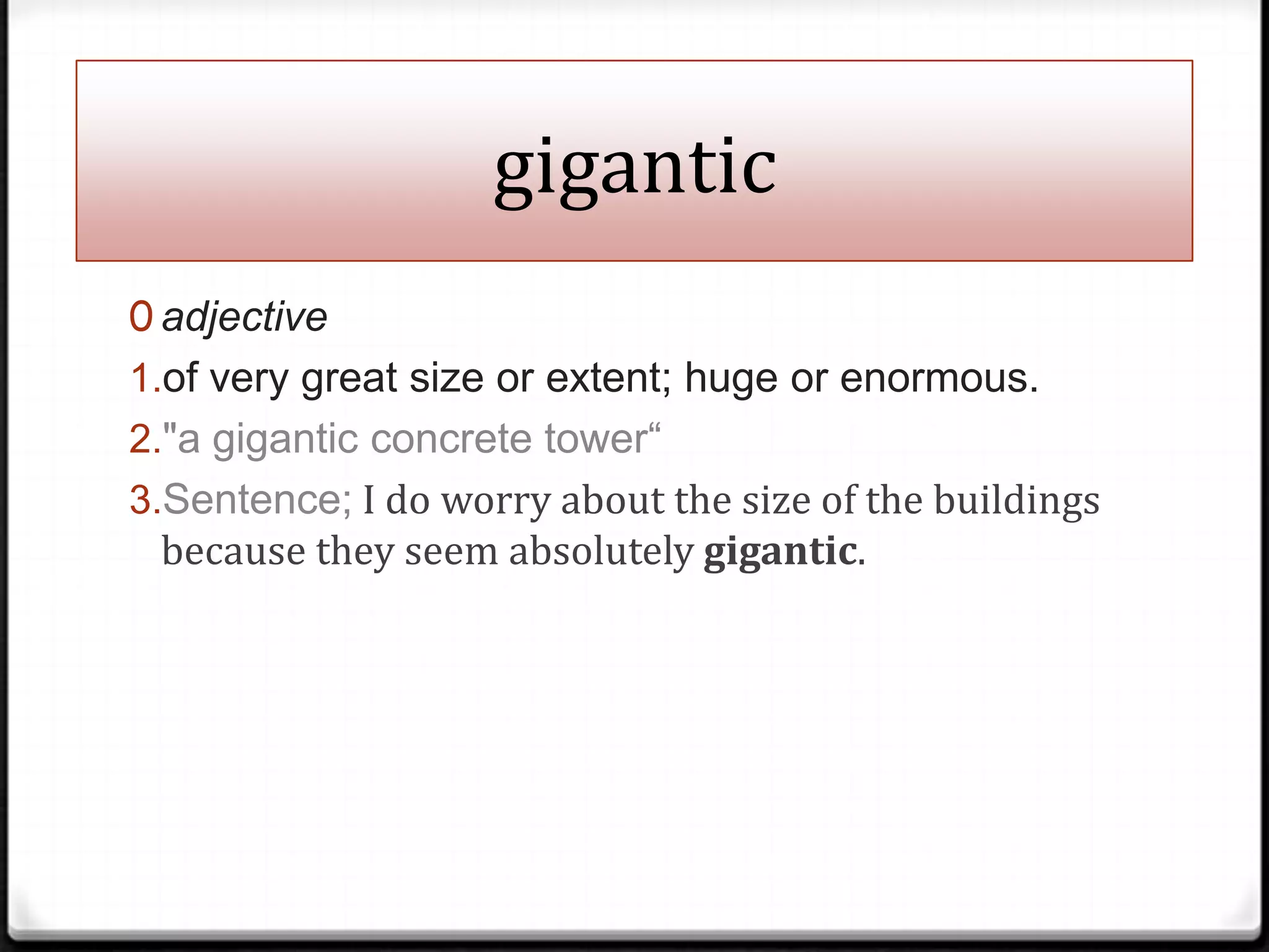 Colossal synonyms | PPTX