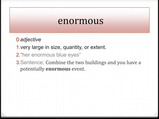 Colossal synonyms | PPT