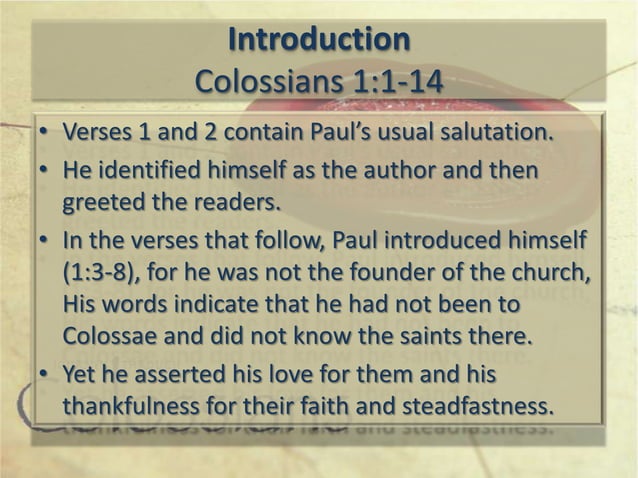 Colossians | PPTX