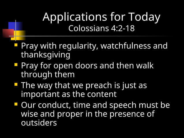 Colossians.ppt for presentation the fcf stage | PPT