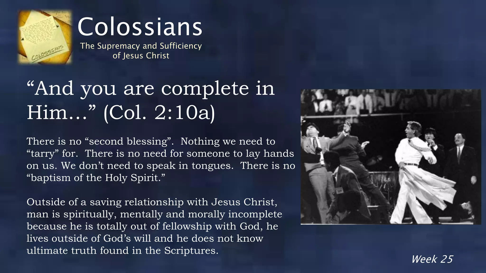 Colossians sunday school - week 25 - 4-22-2018 | PPT