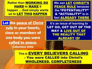 Colossians 3'15 17 - being thanksgiving 2 | PPT