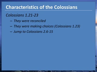 Colossians Bible Class - Jesus | PPTX