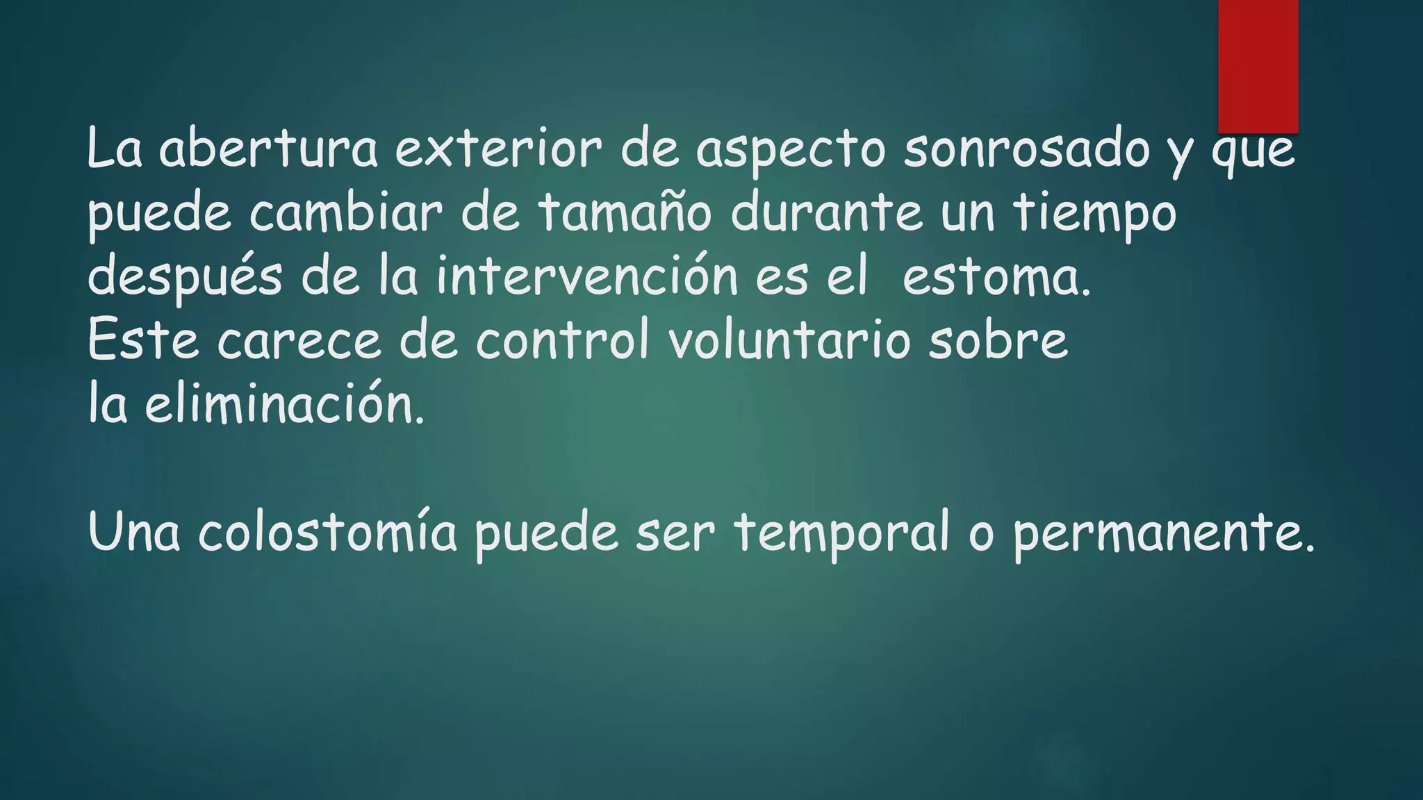 Colostomía presentacion | PPTX