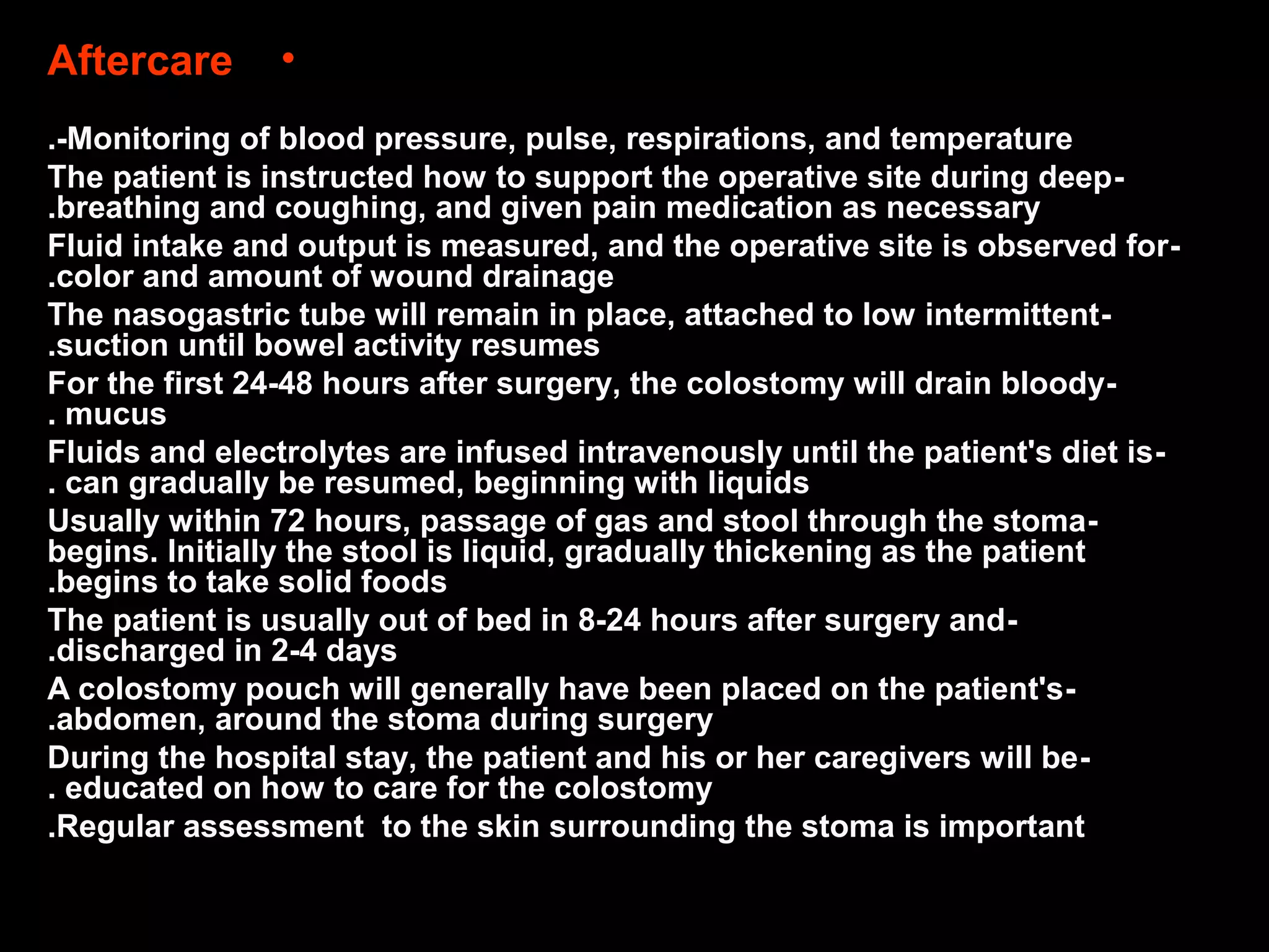 Colostomy | PPT | Digestive Disorders | Diseases and Conditions