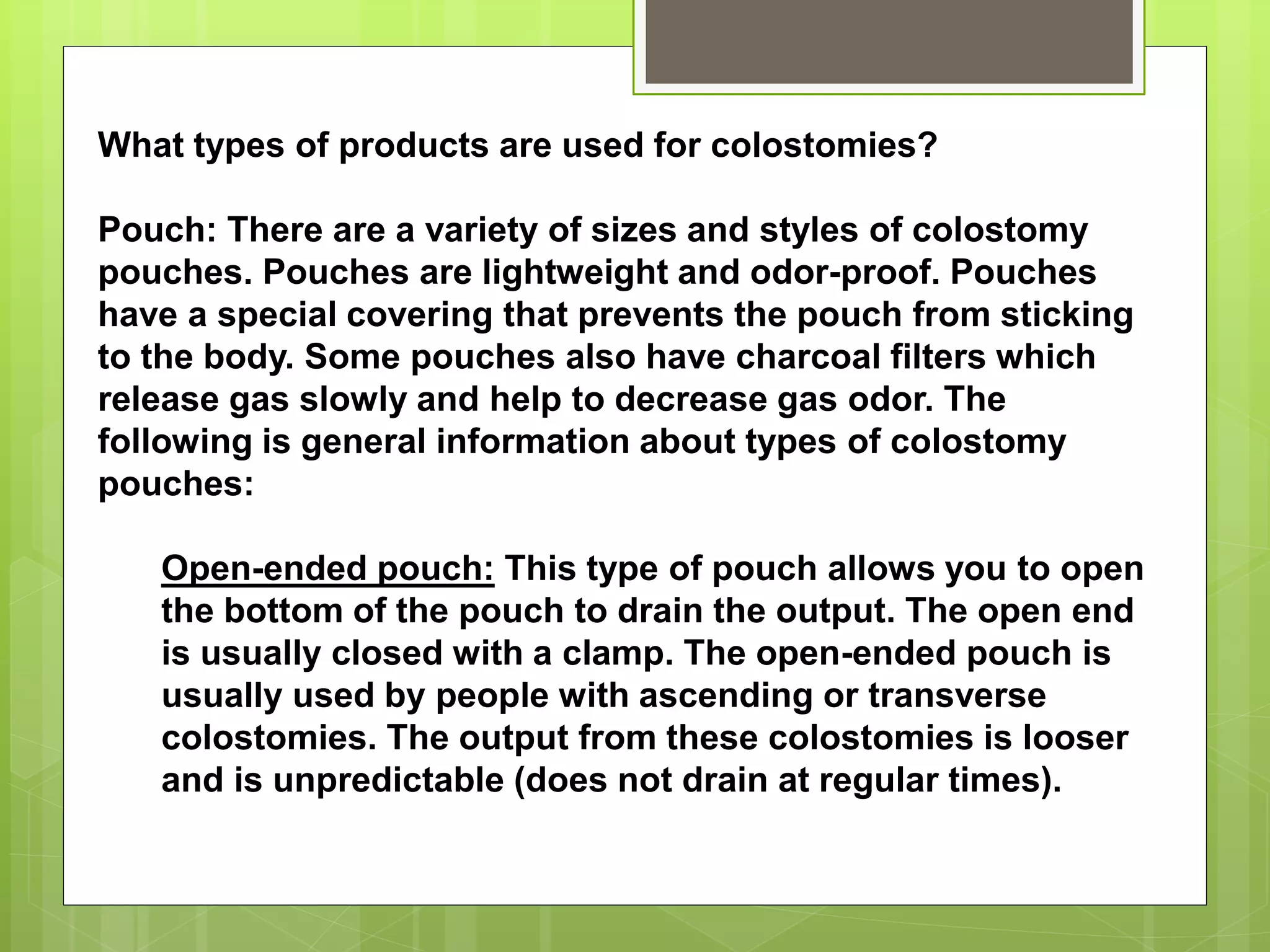 Colostomy | PPTX