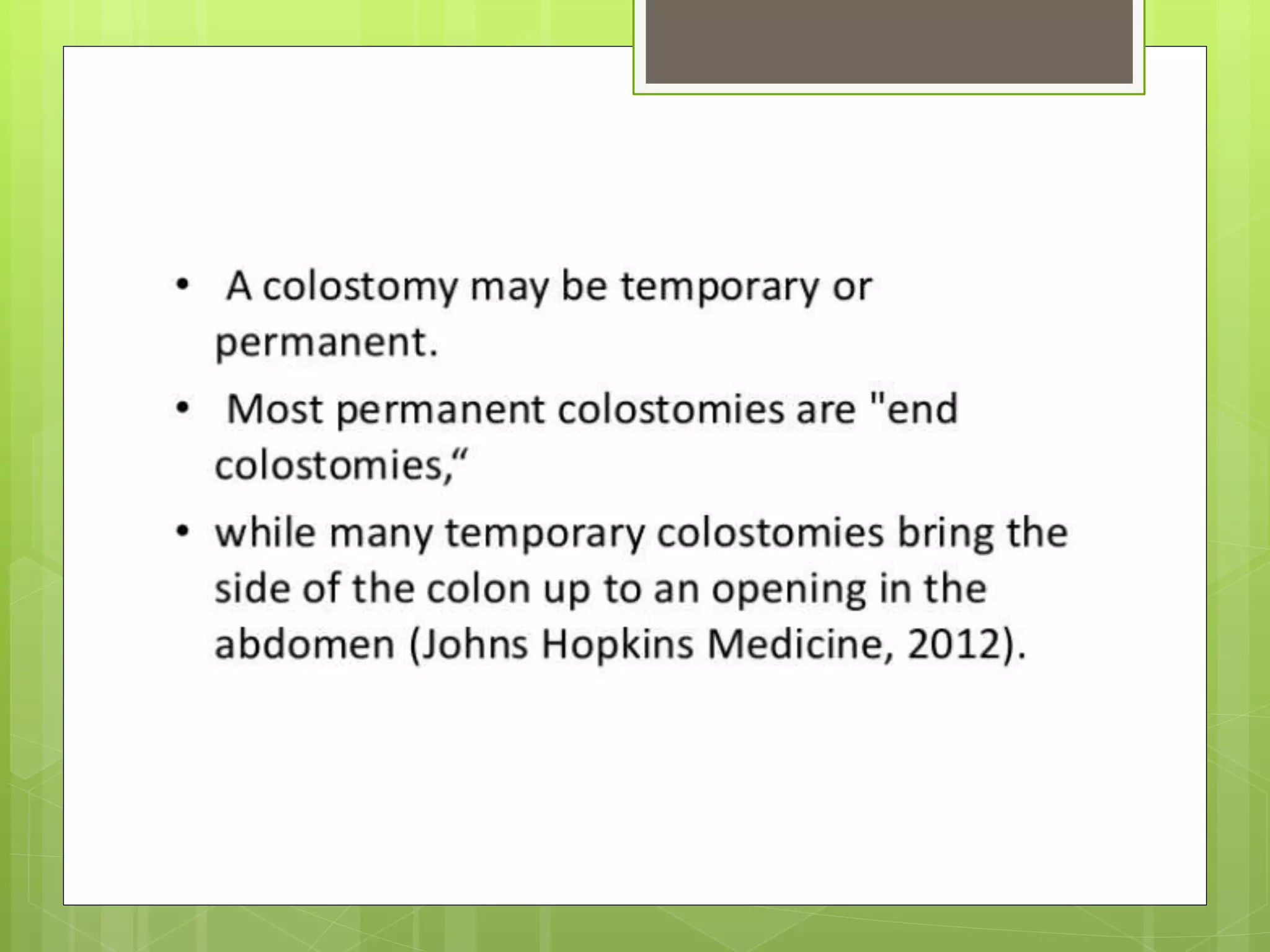 Colostomy | PPTX