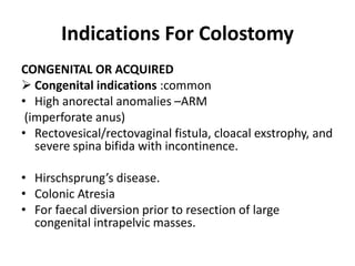 Colostomy | PPTX | Digestive Disorders | Diseases and Conditions