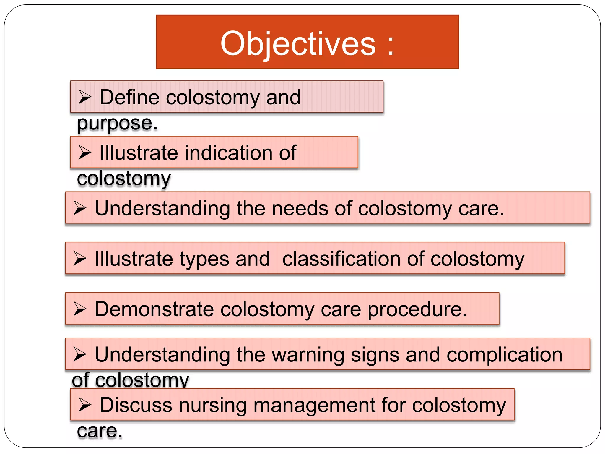 Colostomy care | PPTX