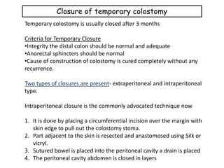 Colostomy -Large intestine | PPTX