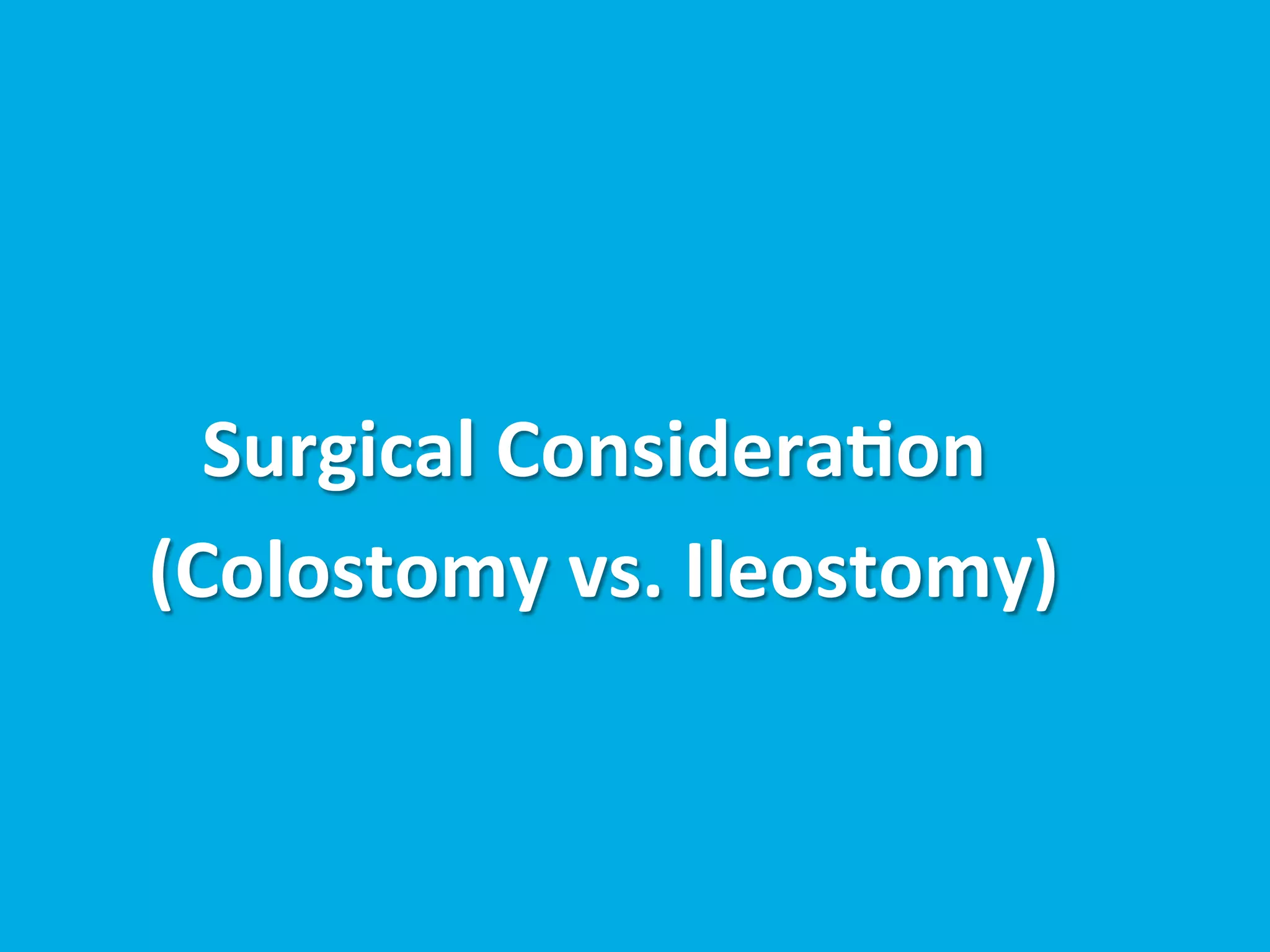 Colostomy complications | PDF