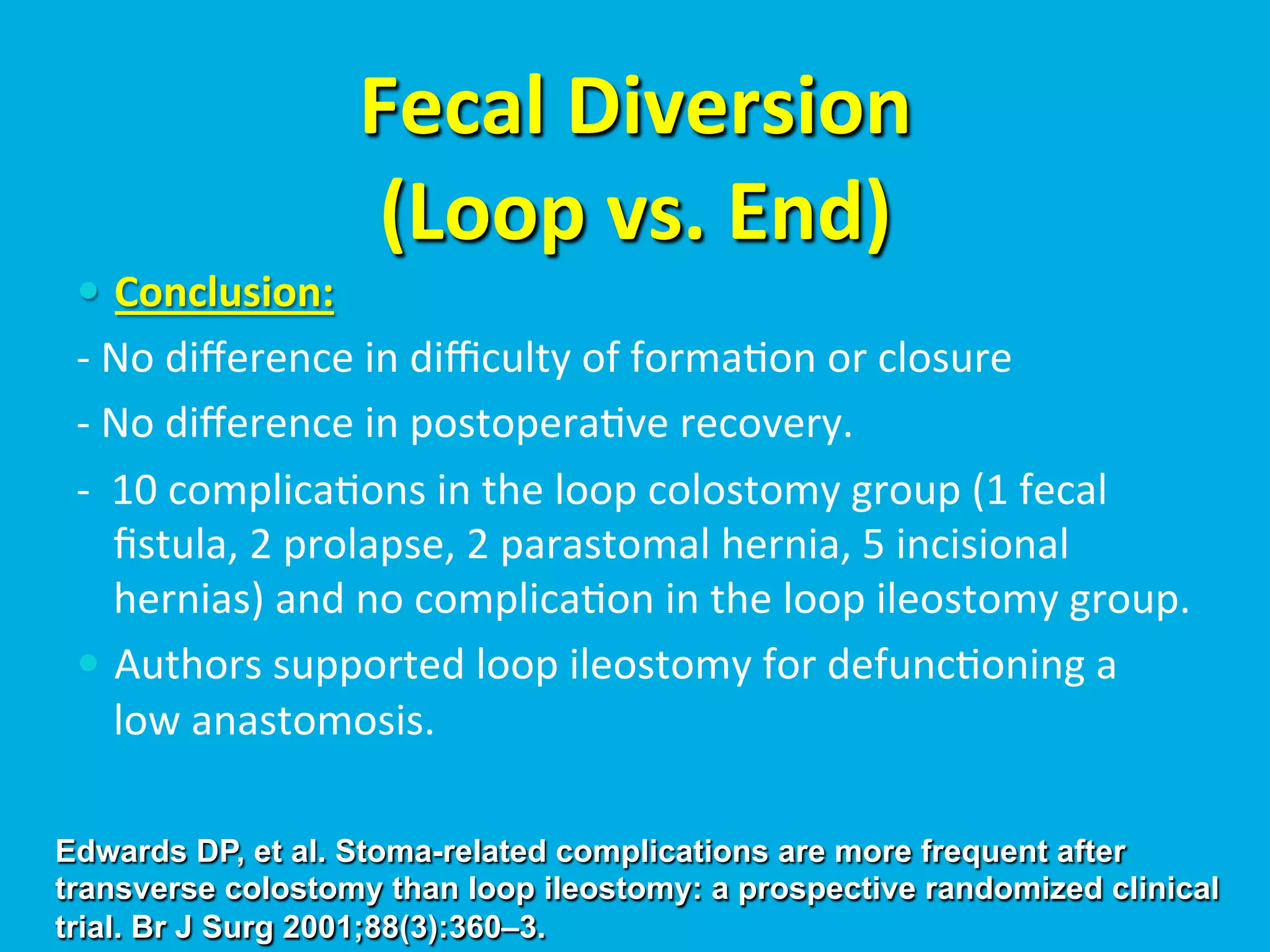 Colostomy complications | PDF