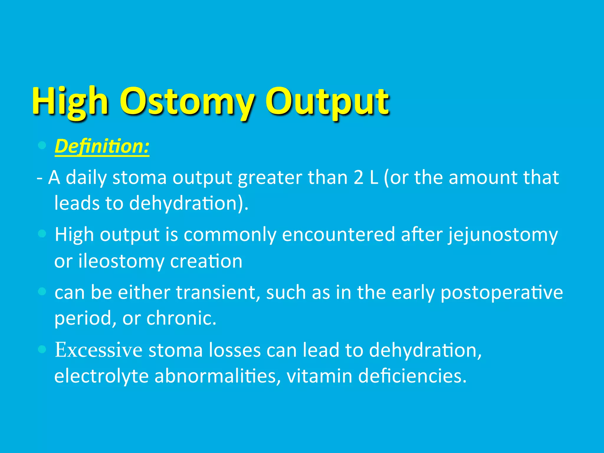 Colostomy complications | PDF