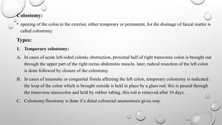 COLOSTOMY.pptx for undergradutes mbbs students | PPT