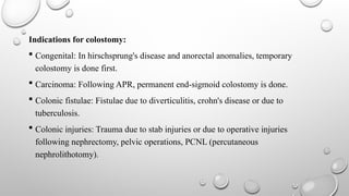 COLOSTOMY.pptx for undergradutes mbbs students | PPT
