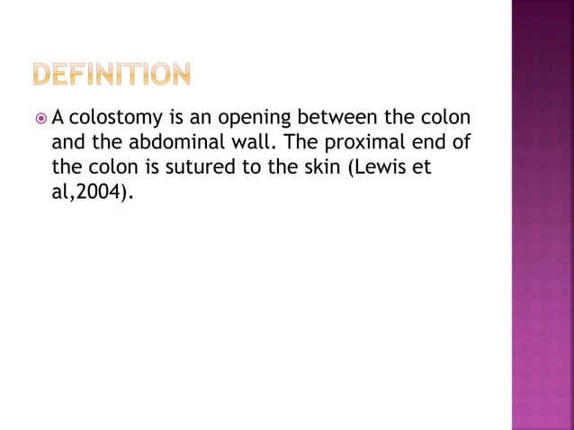 Colostomy power point is very important for students | PPT | Digestive ...