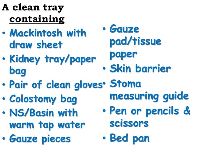 Colostomy Care Procedure