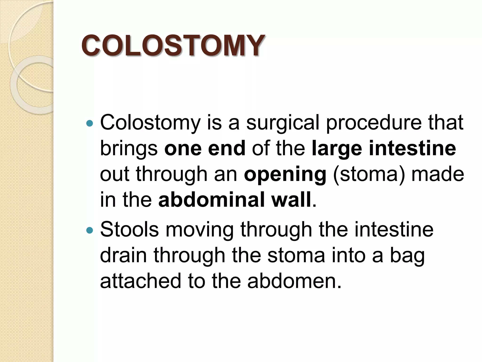 Colostomy care | PPTX
