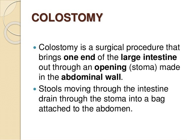 Colostomy care