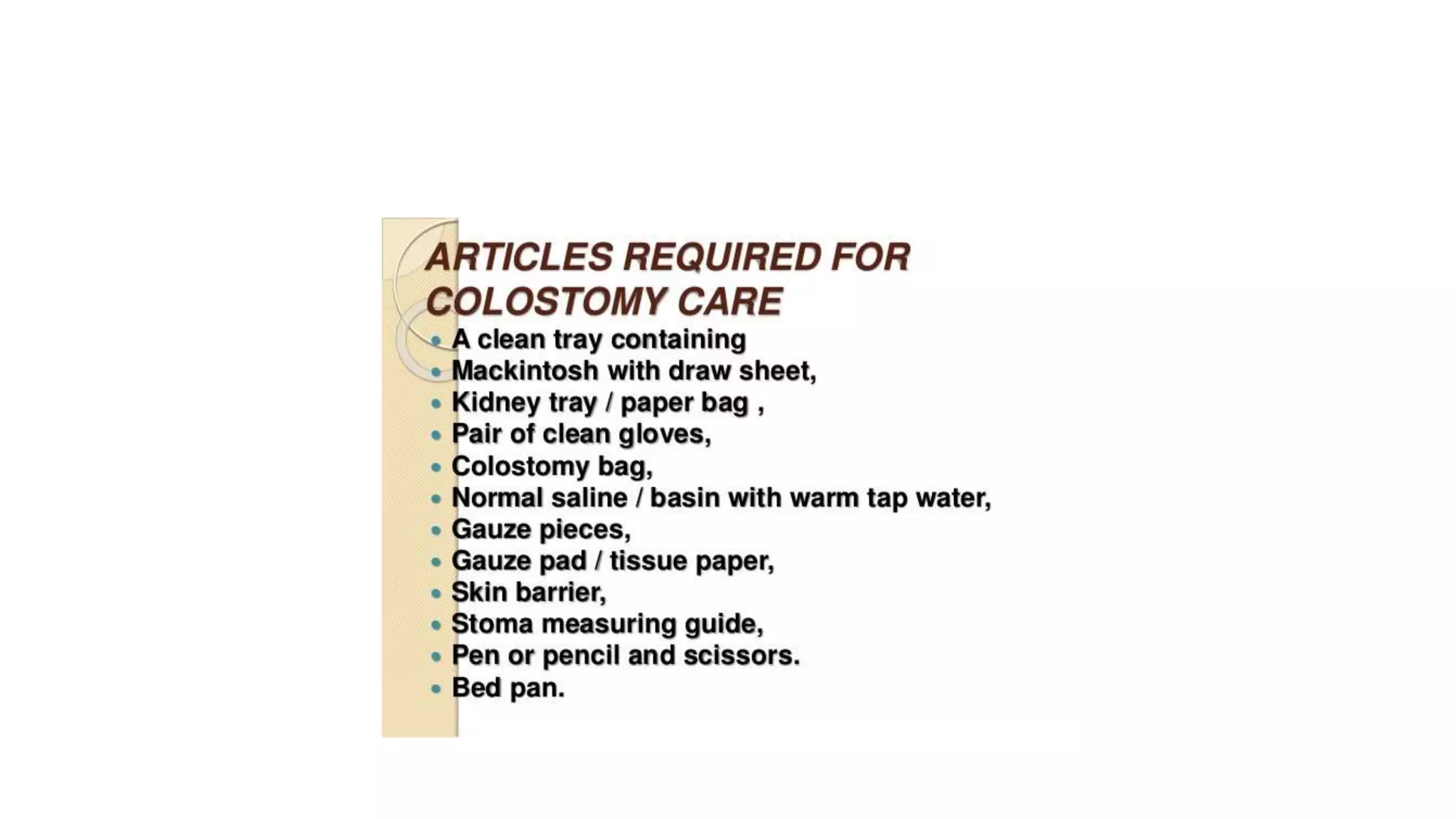 Colostomy care | PPT