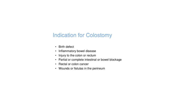 Colostomy care | PPTX