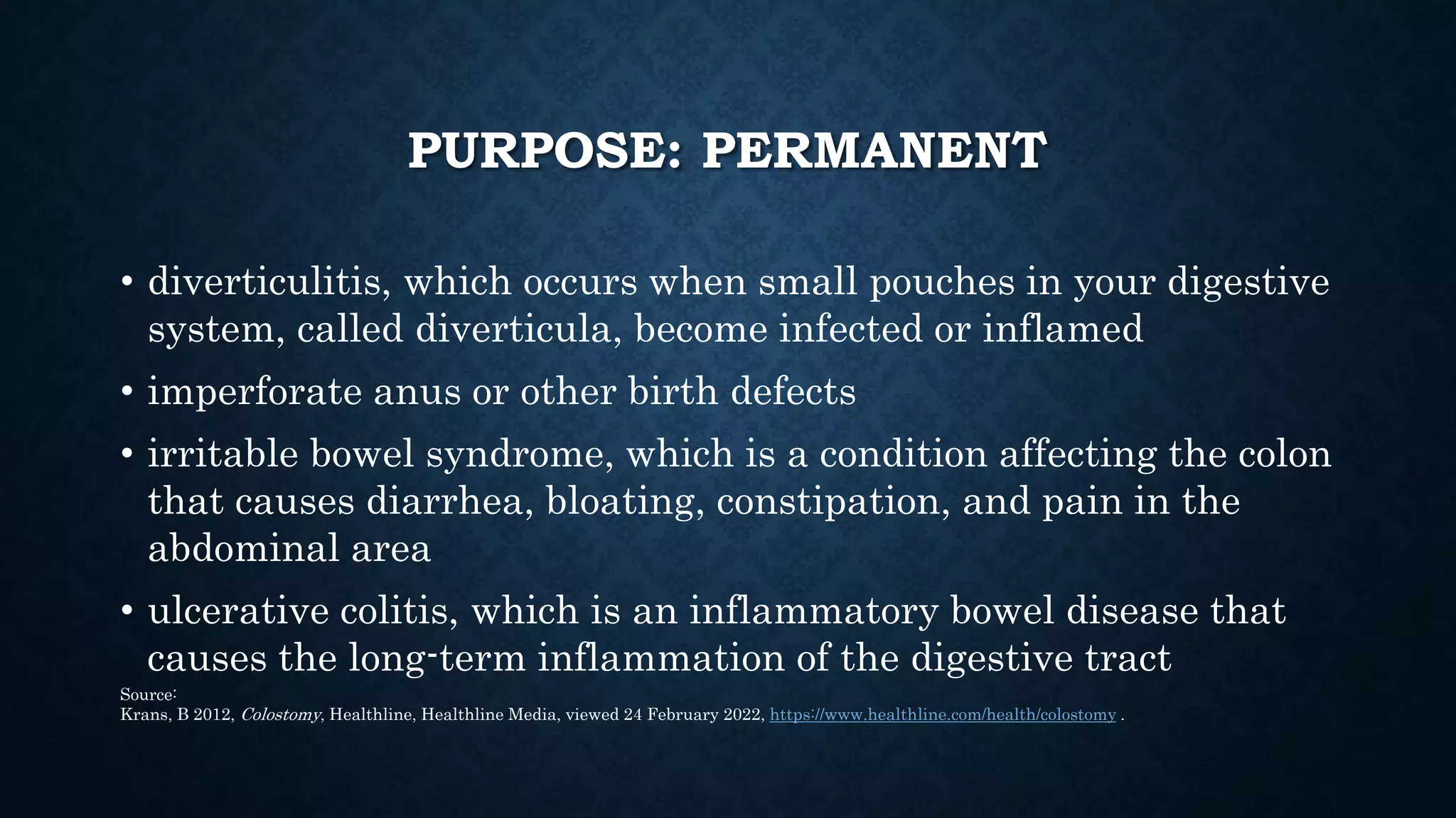 COLOSTOMY CARE | PPTX