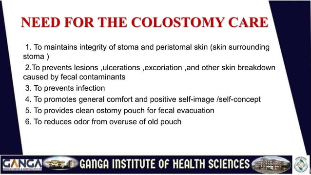 COLOSTOMY CARE.pptx for nursing students | PPTX