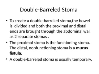 colostomy types , indications management and care | PPTX