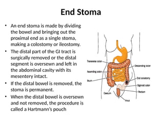 colostomy types , indications management and care | PPTX