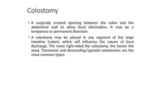 nursing management among ostomates colostomy care | PPT