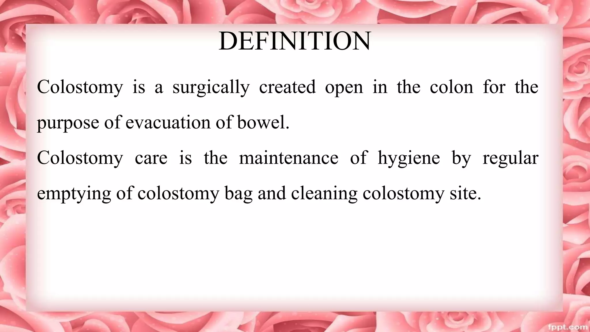 Colostomy care : Nursing management | PDF