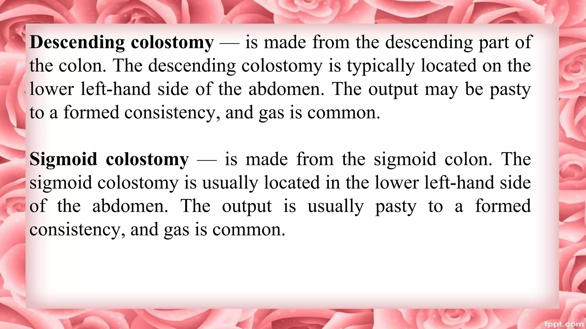 Colostomy care : Nursing management | PDF