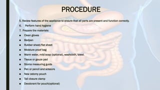 COLOSTOMY & ILEOSTOMY CARE POWER POINT PRESENTATION | PPTX